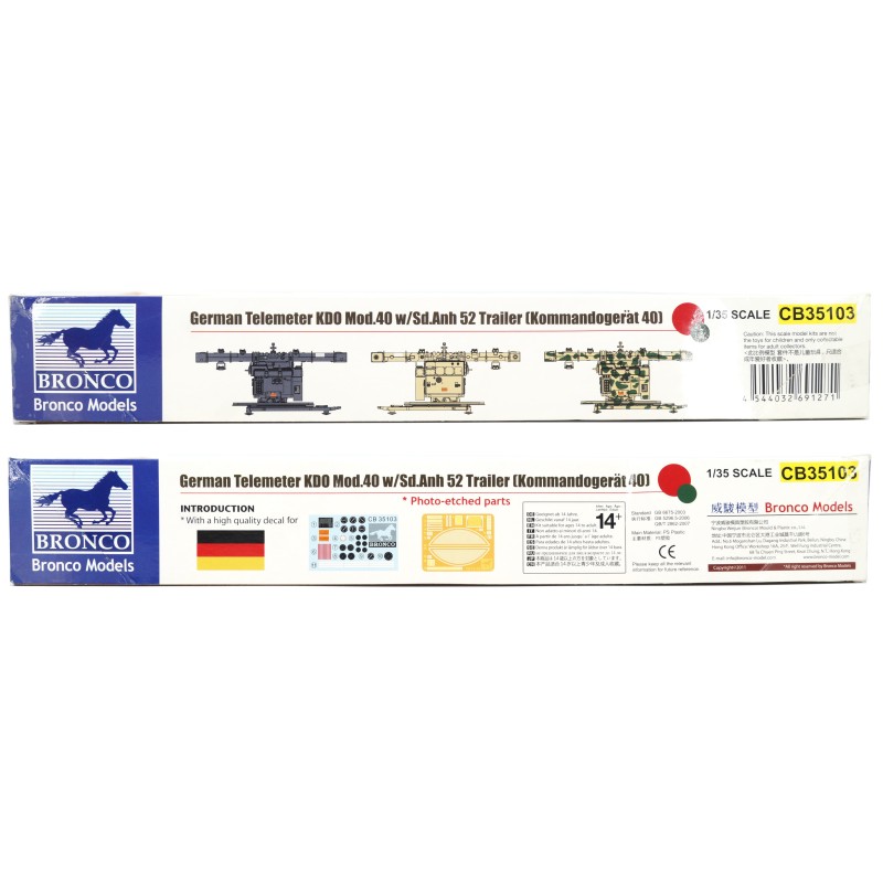 German Telemeter KDO Mod.40 W/Sd.Anh. 52 Trailer (Kommandogerät 40 ...