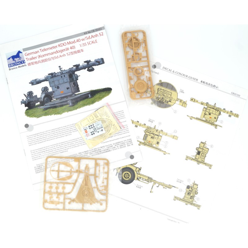 German Telemeter KDO Mod.40 W/Sd.Anh. 52 Trailer (Kommandogerät 40 ...