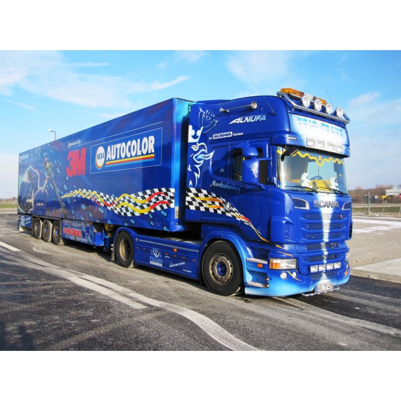 Scania R-Series Topline w/ Reefer Trailer "Trio Trans" - Tekno (1/50)