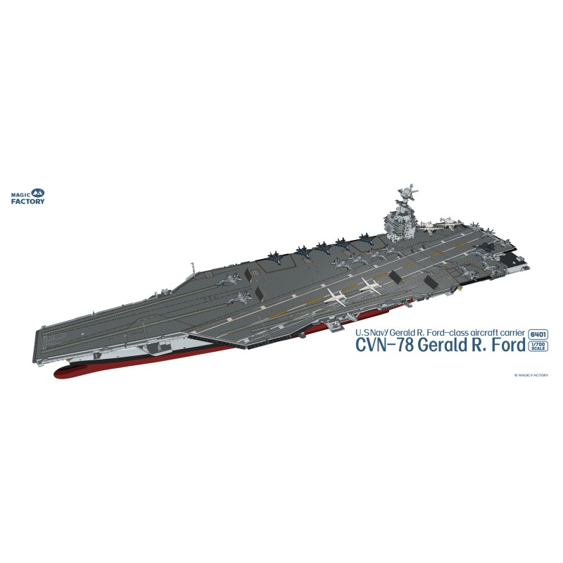 USS Gerald R. Ford CVN-78 Aircraft Carrier - Magic Factory (1/700)
