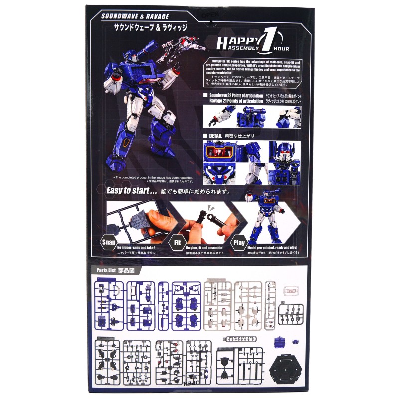 Transformers Series: TF-6 Soundwave & Ravage - Trumpeter