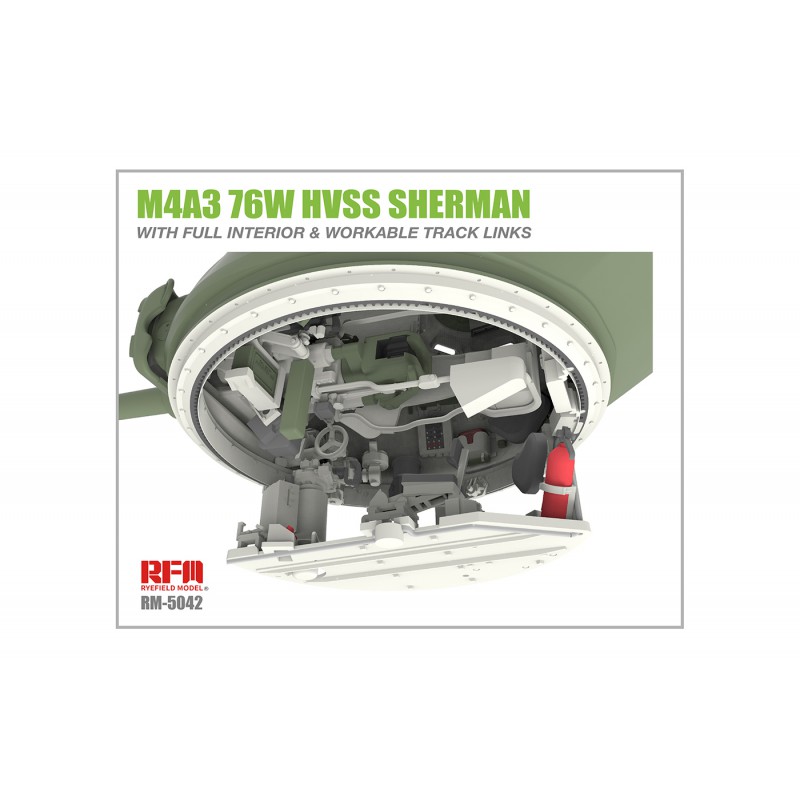 Sherman M4A3 76W HVSS (Full Interior) - RFM (1/35)