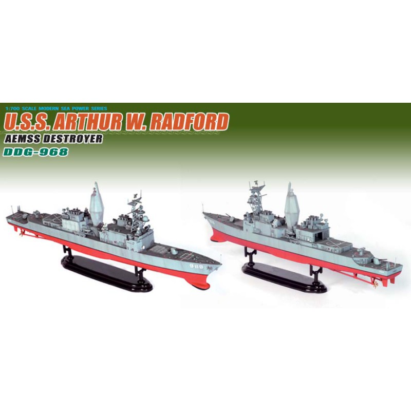 U.S.S. Arthur W. Radford AEMSS Destroyer (DDG-968) - Dragon (1/700)