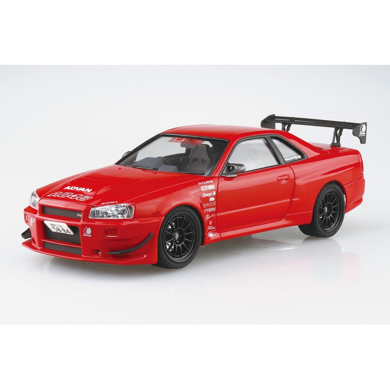 MCR BNR34 Nissan Skyline GT-R '02 (Tunned Car n°71) - Aoshima (1/24)